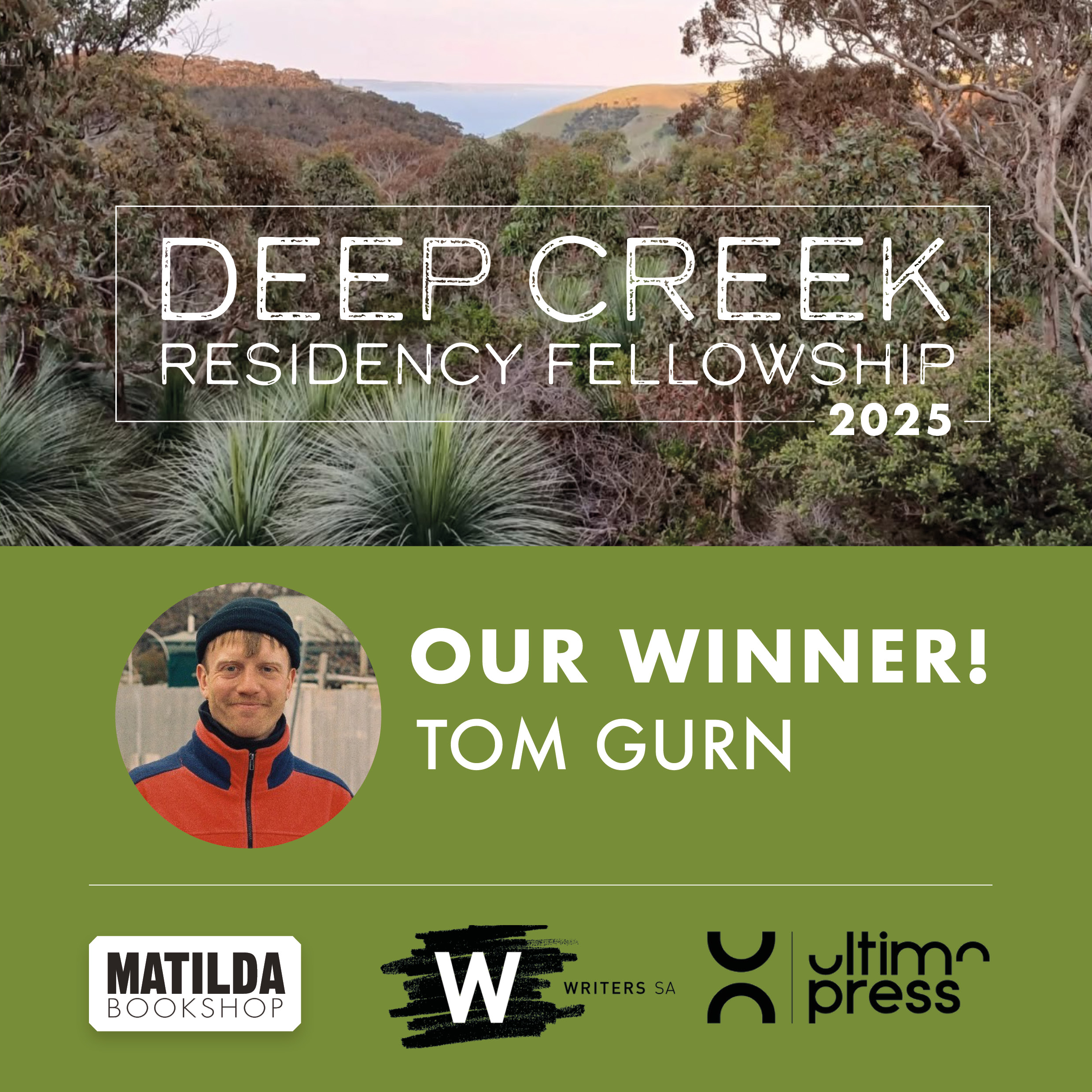 Deep Creek Residency Winner 2025 - Writers SA